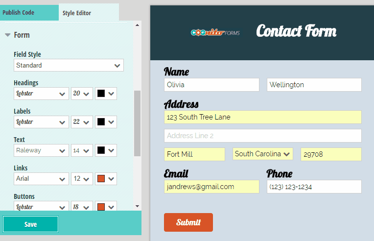 Beautify Your Forms with Advanced Form Styling! - Cognito Forms Blog
