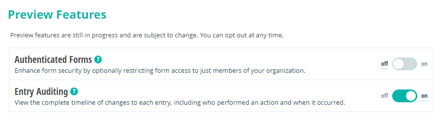 Organization Management - Cognito Forms