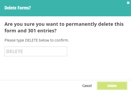 How do I delete a form? - Cognito Forms