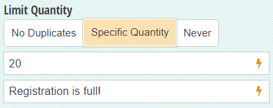 Set & track quantity limits - Cognito Forms Support