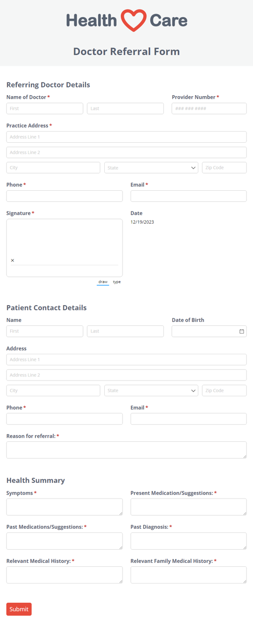 Free Healthcare Form Templates - Cognito Forms