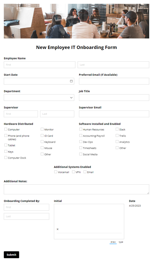 Free Electronic Signatures Templates - Cognito Forms