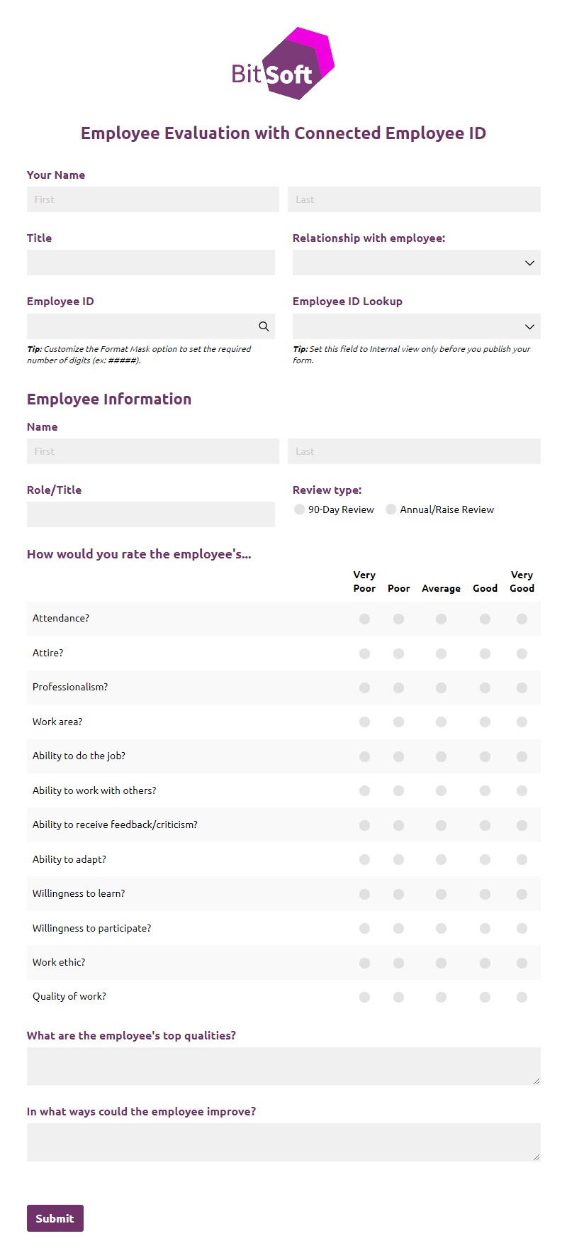Free Human Resources Form Templates - Cognito Forms