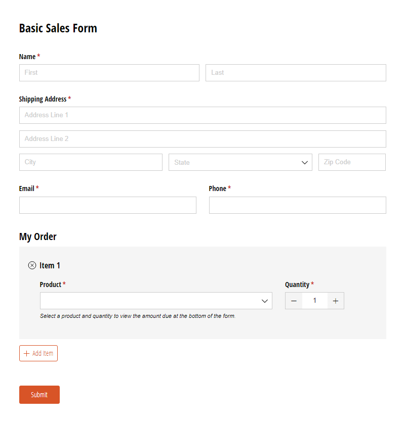 Free Repeating Sections And Tables Templates Cognito Forms 6510