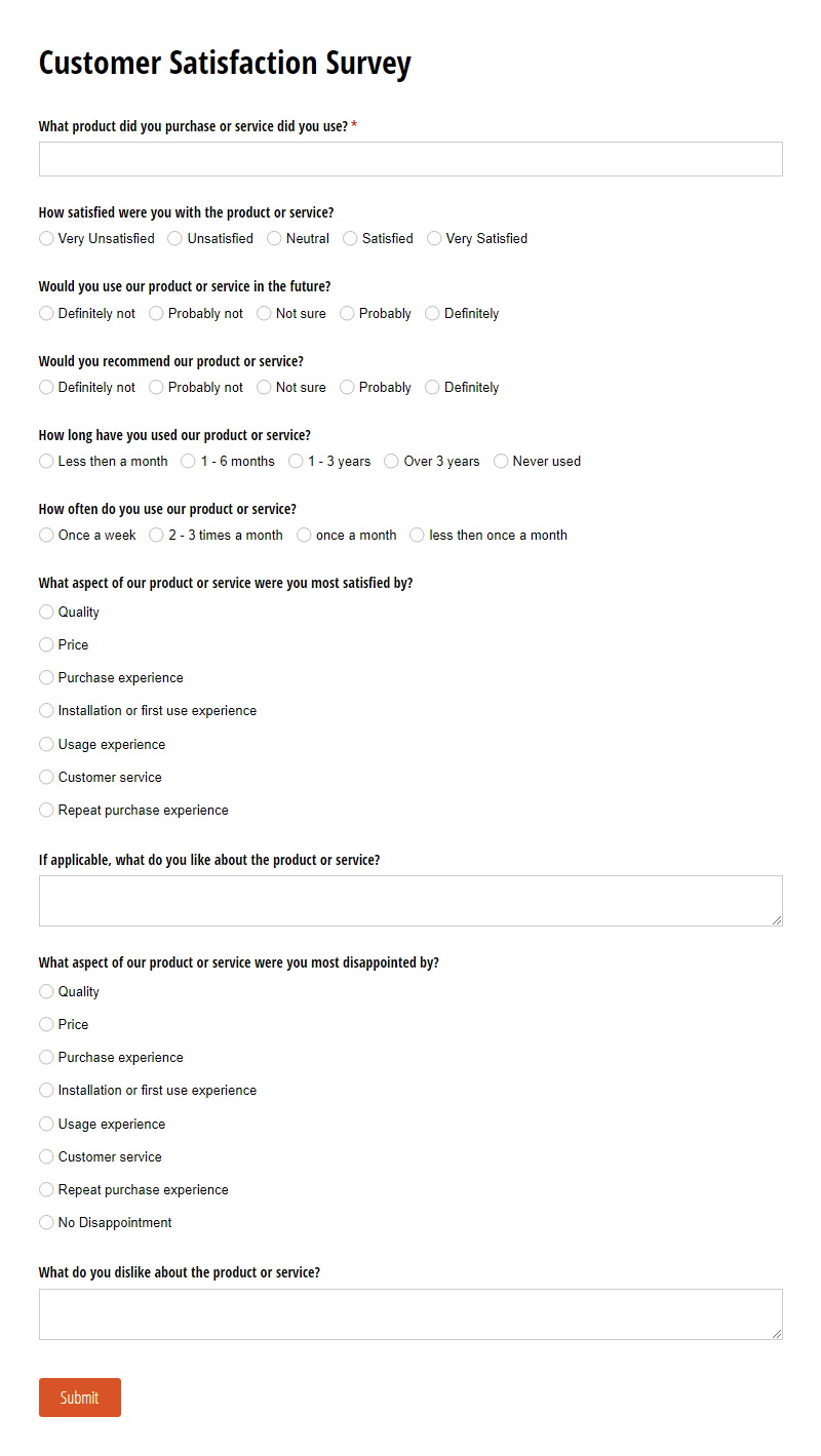 Free Customer Service Form Templates - Cognito Forms