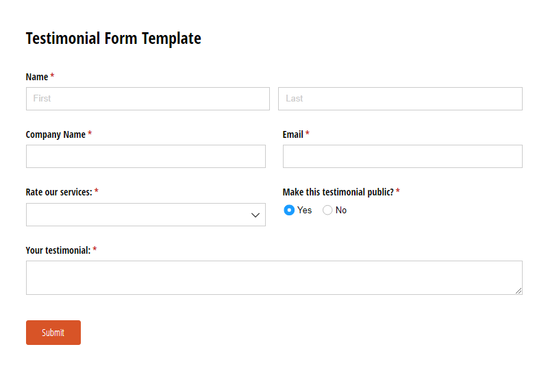 Free Marketing Form Templates - Cognito Forms