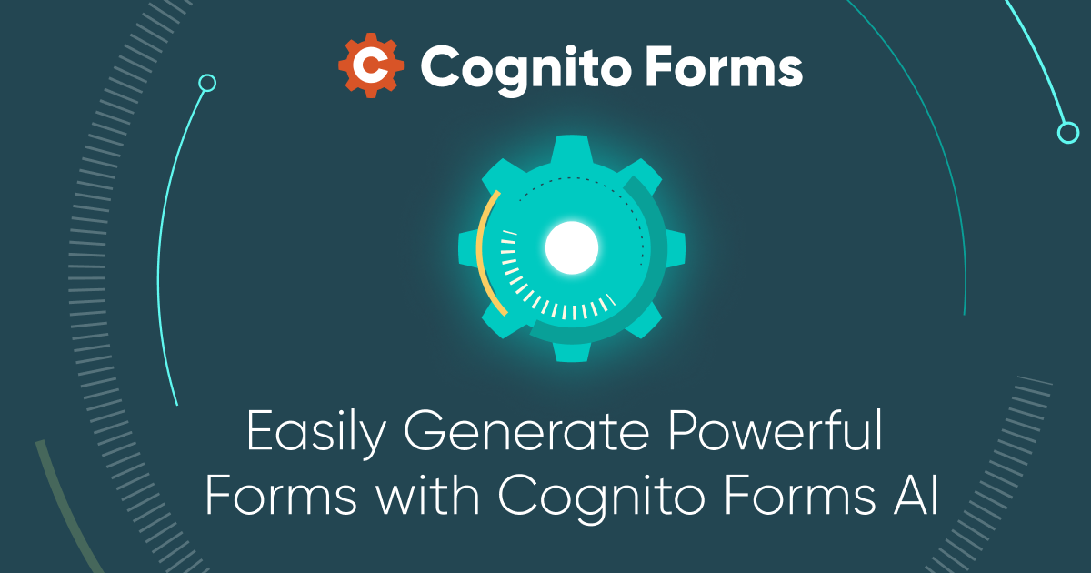 Cognito Forms AI Form Generation